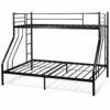 Steel Double Bunk Bed - Single top, Double bottom - Assembled