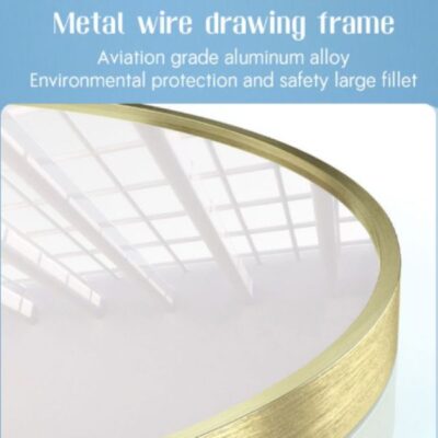 Mirror with LED Light Full-length Gold frame Freestanding 1600mm